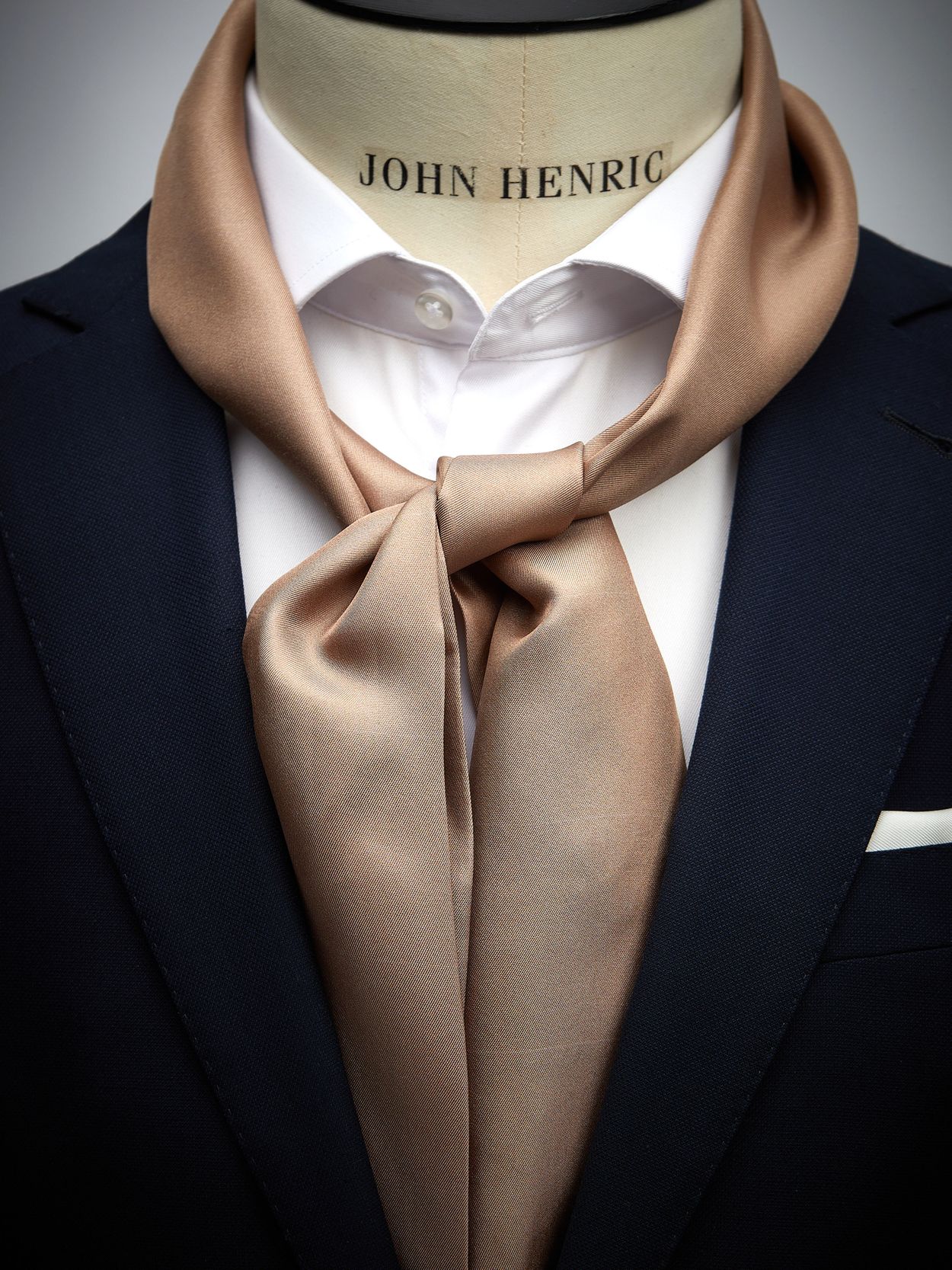 Champagne Silk Scarf Plain
