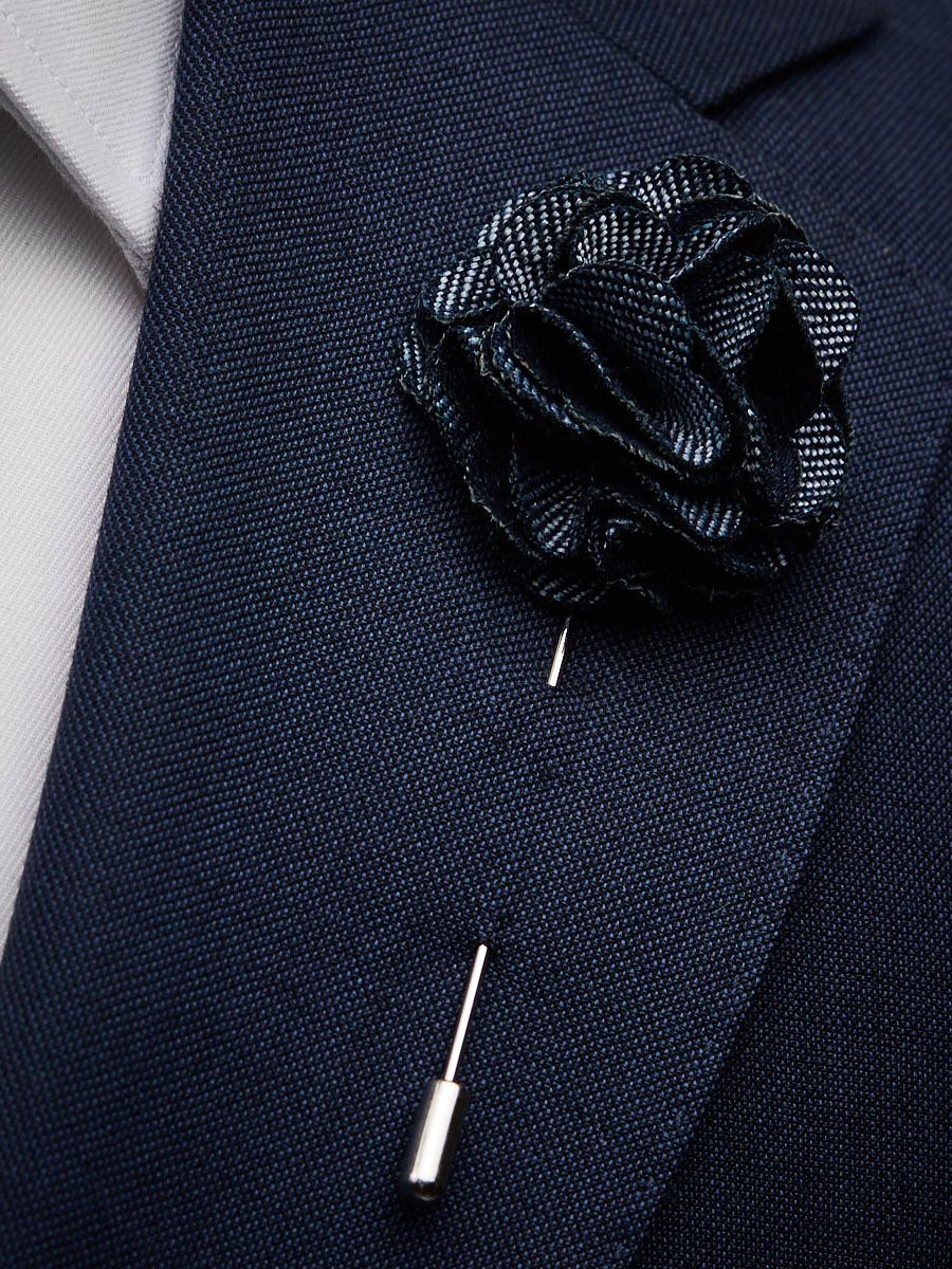 Dark Blue Lapel Pin Soria