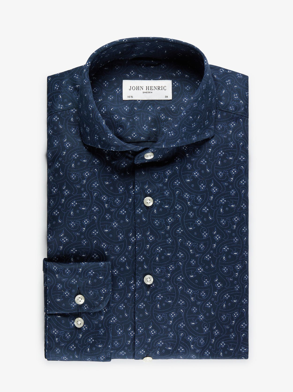Dark Blue Print Shirt