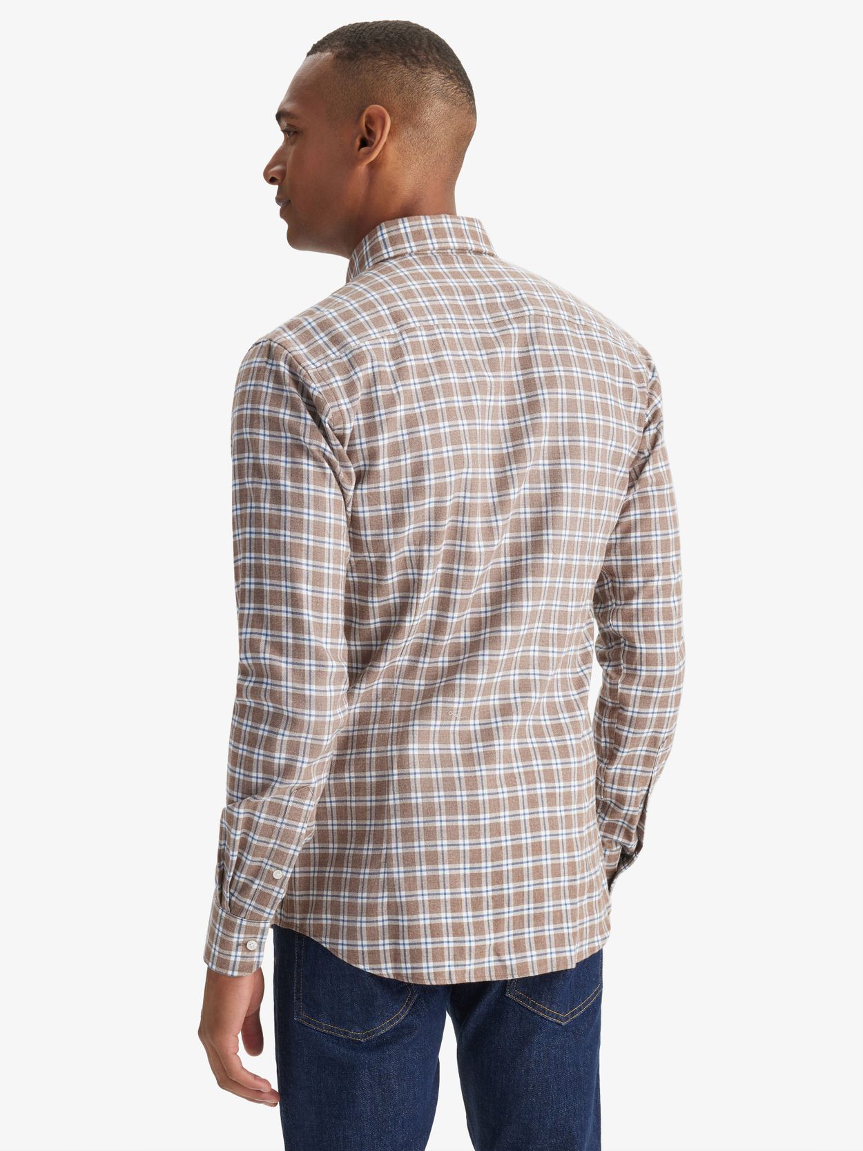 Blue & Brown Flannel Shirt