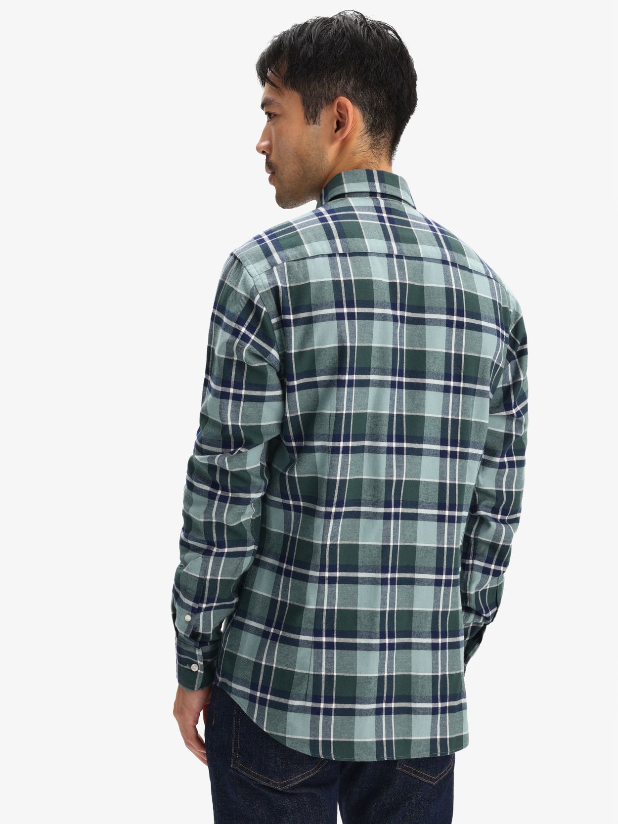 Green & Blue Flannel Shirt
