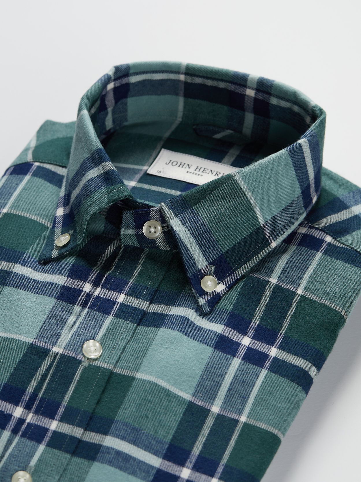 Green & Blue Flannel Shirt