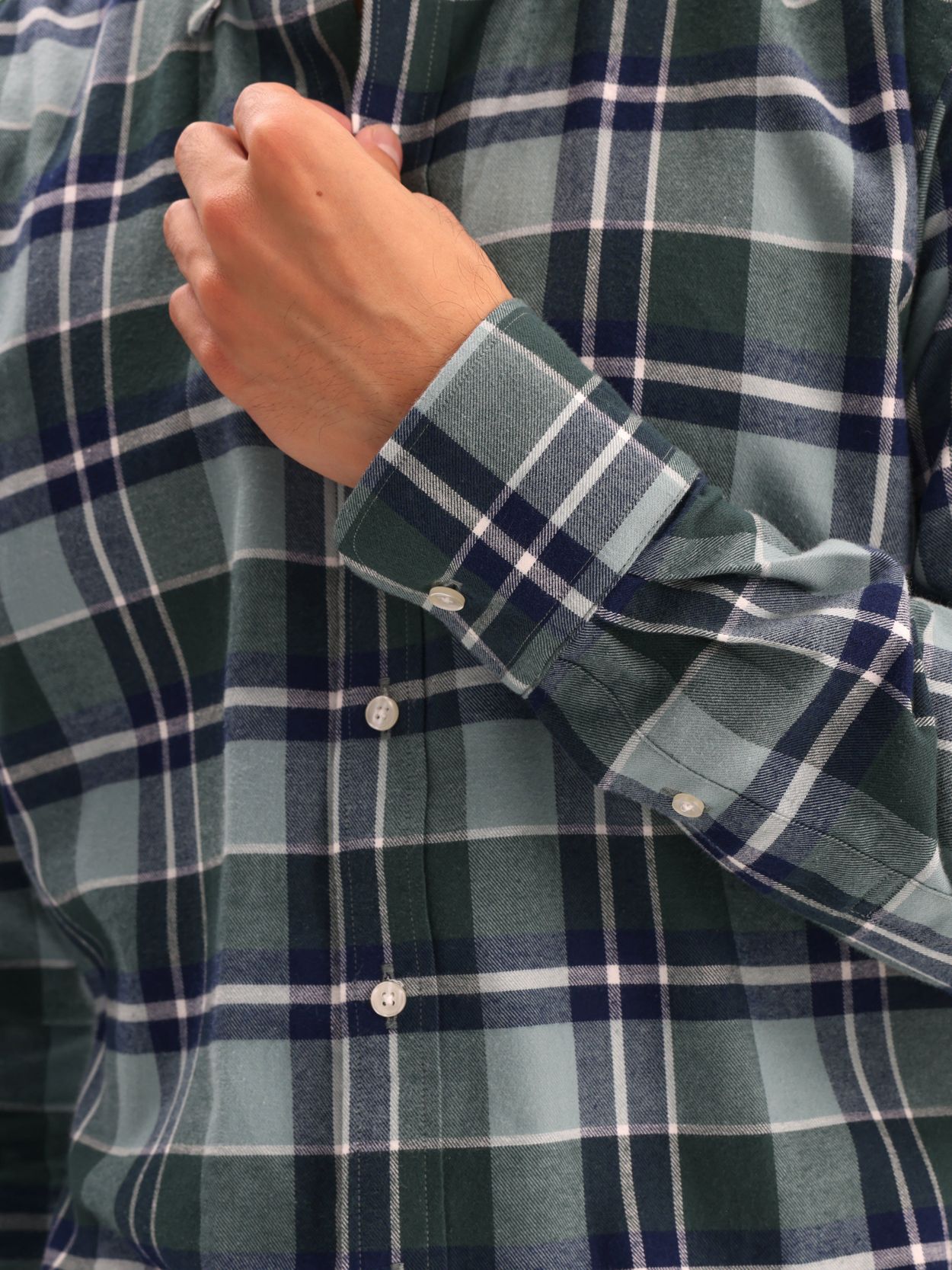 Green & Blue Flannel Shirt