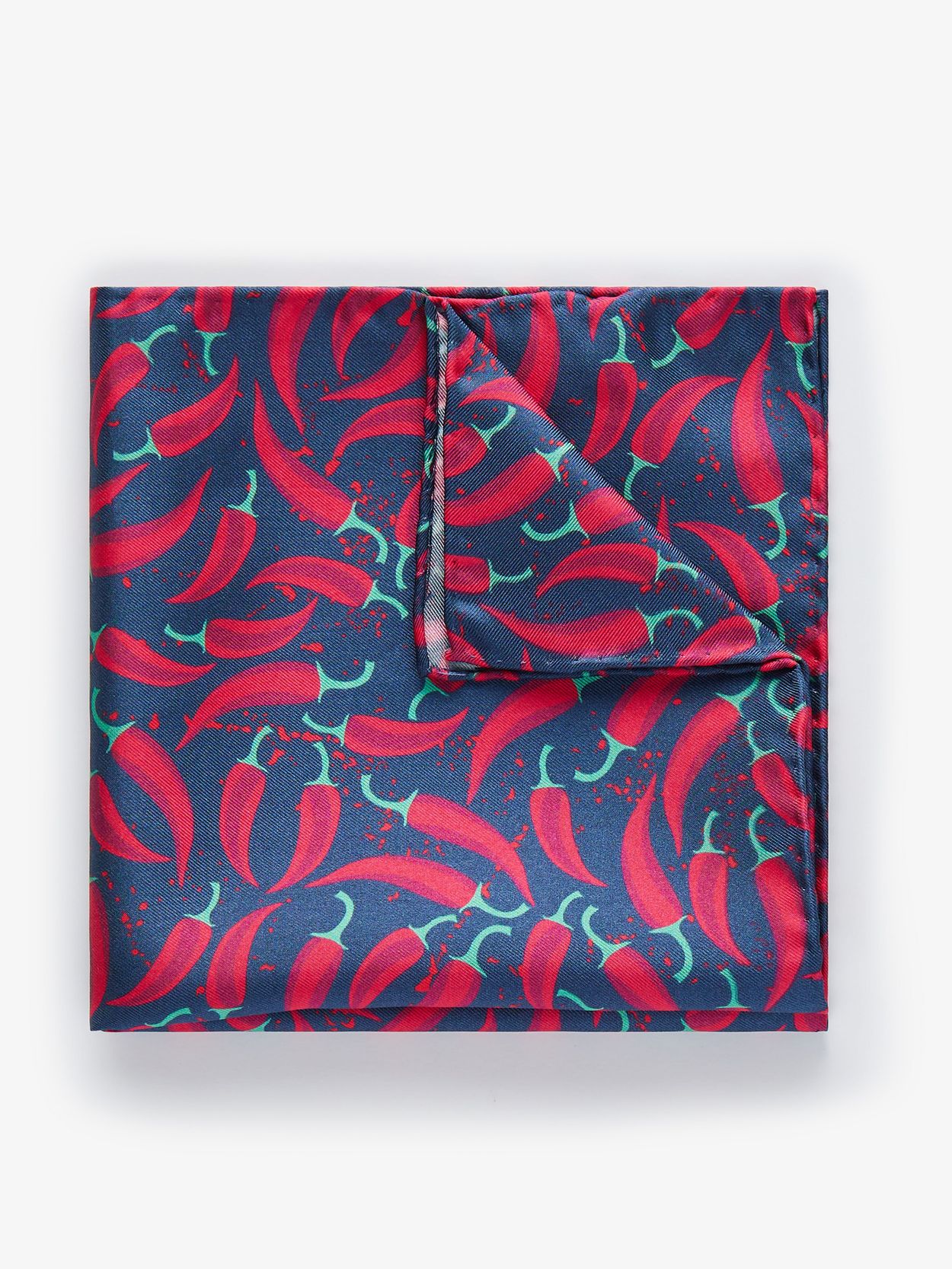 Dark Blue Pocket Square Motif