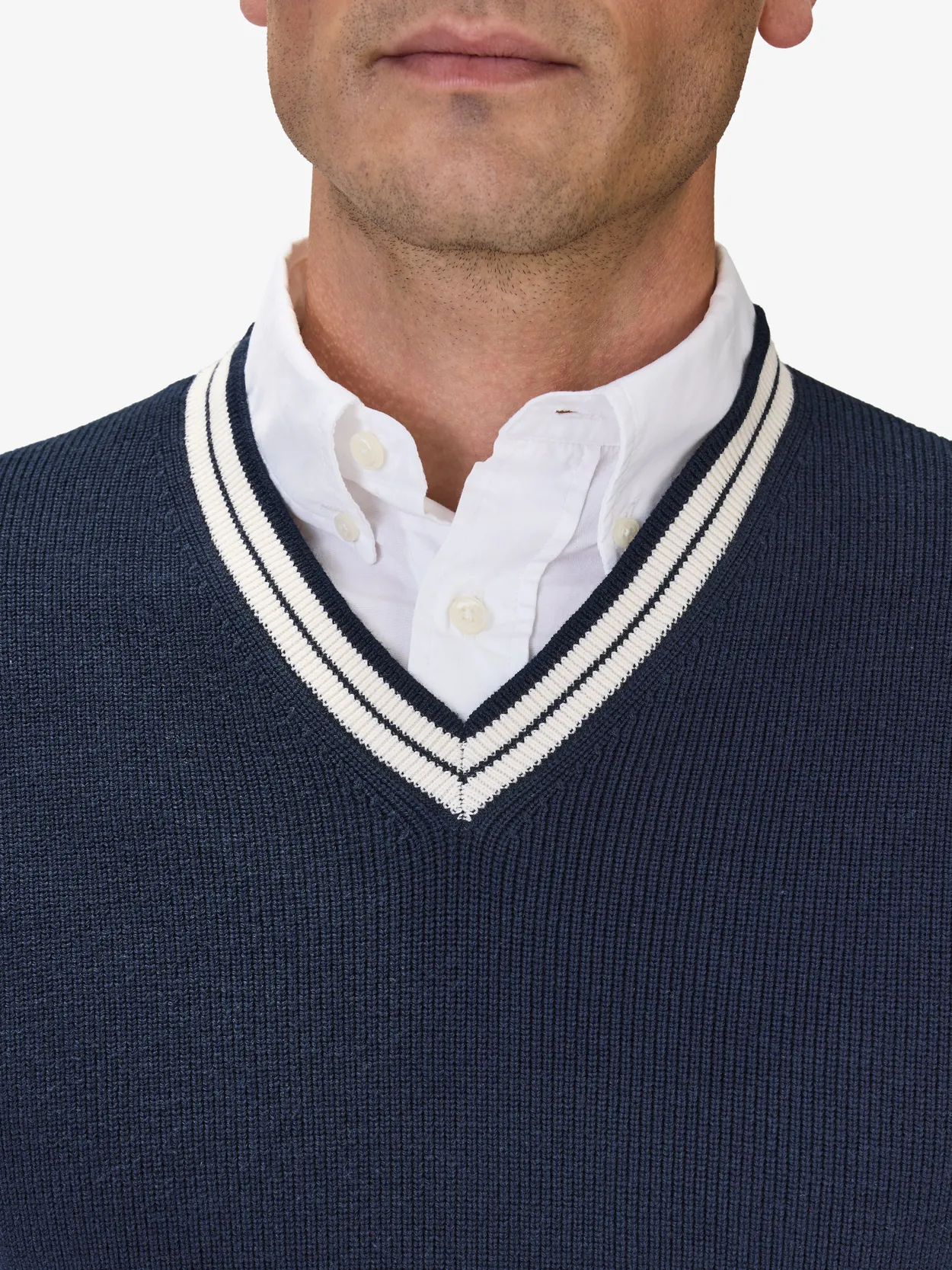 Cotton V-Neck Sweater - Buy online | John Henric Cotton V-Neck Sweater - Buy online | John Henric